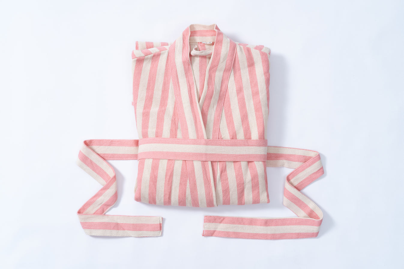 Girit Pink Robe - Turkish Linen Robe – Eastern Woven