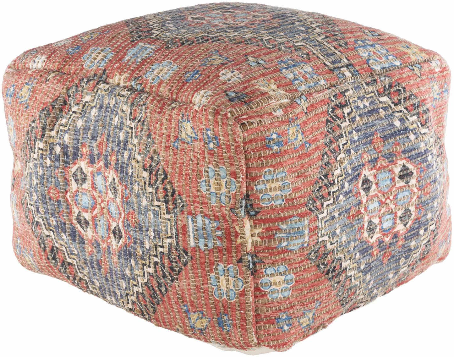 Copeland Woven Jute and Cotton Pouf – Eastern Woven